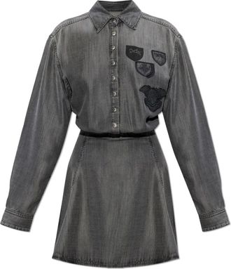 Diesel Femme, Robes, Gris, Taille: 36 FR De-Drevia-S Robe en jean