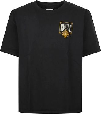 Rhude Homme, Tops, Noir, Taille: S Playing Card T-Shirt