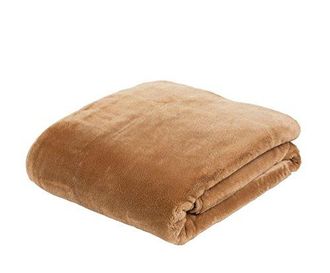 G&ouml;zze Couverture Douillette Premium Cashmere-Feeling, 500 g/m&sup2;, 180 x 220 cm - Sable