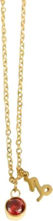 Dansk Copenhagen Wasserdichtes Steinbock-Halskette mit Granat - - Accessories - Damen - Gelb - ONE SIZE