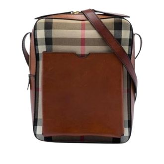 Burberry Sac bandouli&egrave;re en toile Pre-owned - Femme - Pre-owned - Beige - Taille: ONE Size