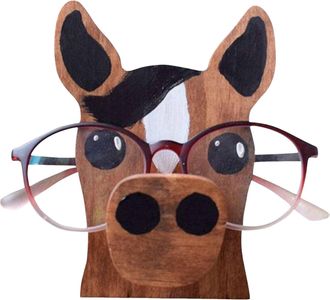 Generic Brillenständer, niedliches Tier Motiv, Holz-Sonnenbrillen-Display-Ständer, Brillenhalter Kinder, Tierischer Brillenregal, Handgefertigter Holz Brillen