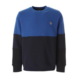 Paul Smith Homme, Sweatshirts et sweats &agrave; capuche, Bleu, Taille: S Double Tone Zebra SweaT-shirt