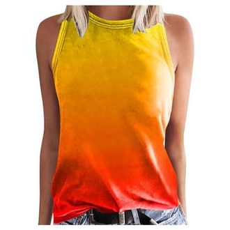 Generic D&eacute;bardeur &agrave; col haut pour femme - D&eacute;contract&eacute; - Sans manches - Col rond - Graphique - Mignon - D&eacute;bardeurs basiques 2025 - Changement de couleur - Coup