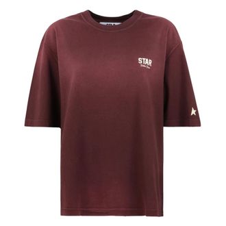 Golden Goose Star Relaxed-Fit T-Shirt - - Tops - Damen - Rot - L