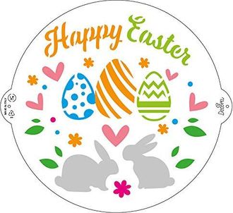 Decora 9270934 SCHABLONE FROHE OSTERN Ø 25 CM