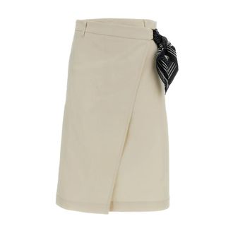 True Royal Midi-Wickelrock - - Skirts - Damen - Beige - XS