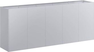 vidaXL Jardinière 200x40x80 cm acier galvanisé - Vidaxl