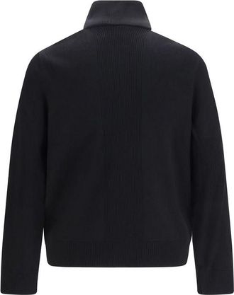 Moose Knuckles Mens Black Viscose Full-Length Jacket Clothing