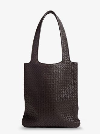 Bottega Veneta Veneto leather shoulder bag with Intrecciato motif - BOTTEGA VENETA - gender_Man