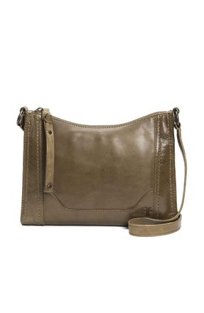 Frye Frye Damen Melissa Reißverschluss, Stilvolle Handtasche mit Verstellbarem Riemen und Taschen Umhängetasche, Khaki