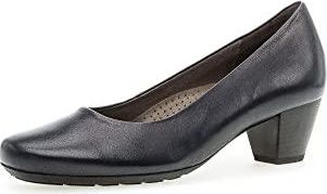Gabor Escarpins classiques pour femme, chaussures &agrave; talons pour femme, largeur suppl&eacute;mentaire mod&eacute;r&eacute;e (G), Bleu oc&eacute;an 01, 41 EU