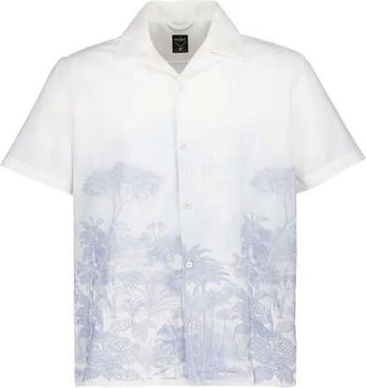 van Laack Herren Kurzarmhemd blau