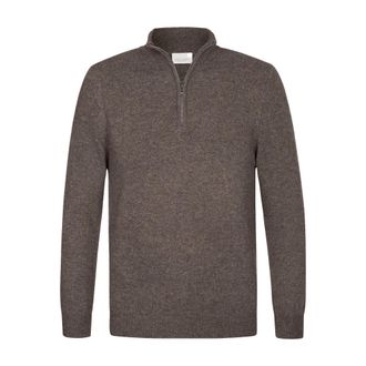 Profuomo Halbzipper Brauner Pullover Sweater - - Knitwear - Herren - Braun - S