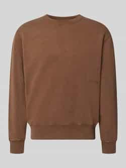Edwin Sweatshirt aus reiner Baumwolle mit Stickerei Modell Axiom