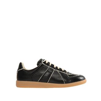 Maison Margiela Homme, Chaussures, Noir, Taille: 44 EU Replica Panelled Baskets