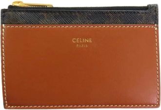 Celine Porte-cartes en cuir marron Pre-owned - Femme - Pre-owned - Brun - Taille: ONE Size