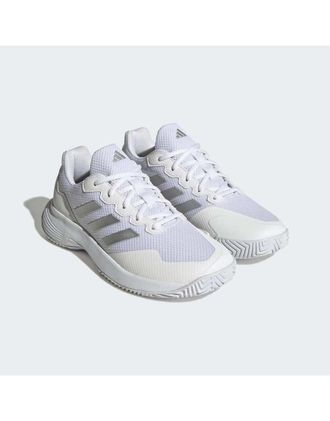 adidas adidas Performance - Gamecourt 2.0 - Tennisschuhe in Wolkenwei&szlig;/Silber-Metallic