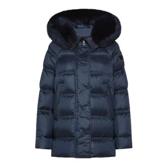 Peuterey Blaue Takan Pufferjacke - - Jackets - Damen - Blau - L