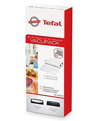 T-fal Lots de 2 rouleaux Vacupack / Fresh Lock Réutilisables XA256010