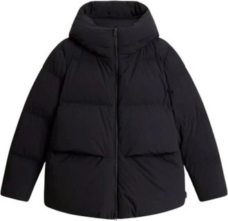 Woolrich Femme, Vestes, Noir, Taille: 38 FR Veste en duvet en nylon extensible
