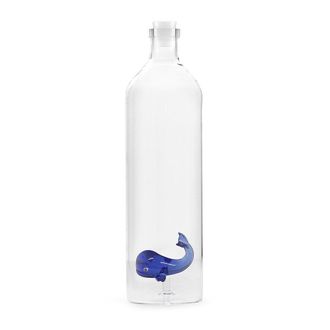 Balvi Flasche Atlantis Whale Für Wasser Figur im Inneren fixiert Silizium-Stecker Borosilikat 30 cm