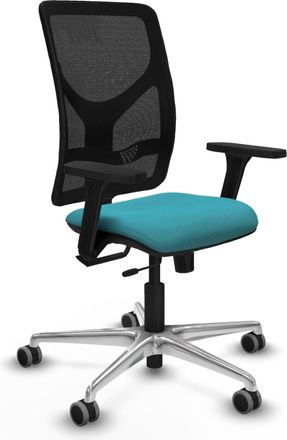 Piqueras y Crespo Ergonomischer Stuhl aus Netzstoff mit 3D-Armlehnen, h&ouml;henverstellbare Lendenwirbelst&uuml;tze, ausgestattet mit Syncro/Traslack und Schneideschaum. Mit Rol