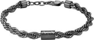 A|X Armani Exchange Bracelet pour homme en acier semi-précieux ou inoxydable avec fermoir mousqueton