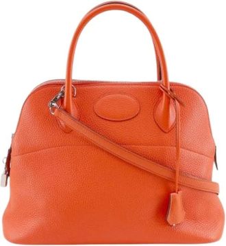 Herm&egrave;s Pre-owned Bolide 31 Sac 2-en-1 en Taurillon Cl&eacute;mence - Femme - Pre-owned - Orange - Taille: ONE Size