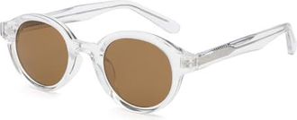 Generic Lunettes De Soleil Rondes D&eacute;coratives For Photos De F&ecirc;te, Hommes Et Femmes, Style Plage Et Vacances.(Clear)