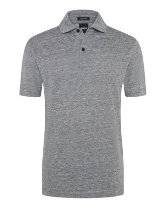 HUGO BOSS Softes Poloshirt aus Leinen und Baumwolle in