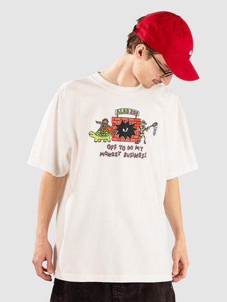A.Lab Monkey On The Run Boxy T-Shirt blanc white
