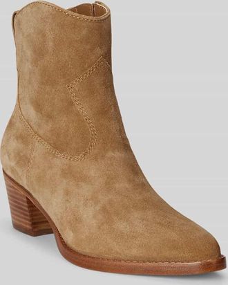 Lauren Ralph Lauren Stiefelette aus echtem Leder mit Logo-Pr&auml;gung