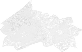 NUOBESTY Hochtemperaturbeständiger PVC Tischläufer mit Hohlmuster Rutschfestes Platzset für Esstisch Silvester Deko Wasserabweisend Einteilig Geeignet für Fami