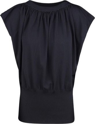 Liviana Conti Femme, Pulls, Noir, Taille: 42 FR Marisol Knit Top