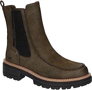 Mustang Jeans Bottes Femme 1437-507, Pointure:39 EU, La Couleur:Vert