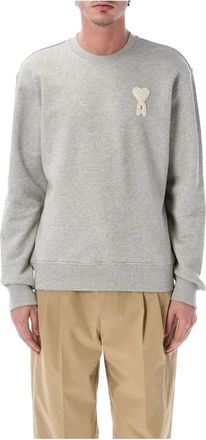 Ami Homme, Sweatshirts et sweats &agrave; capuche, Gris, Taille: S Crochet ADC Crewneck