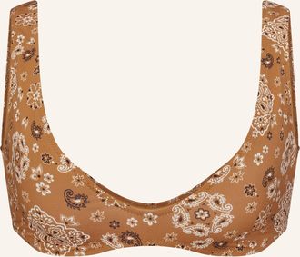 SKIMS Skims Bustier-Bikini-Top Signature Swim braun