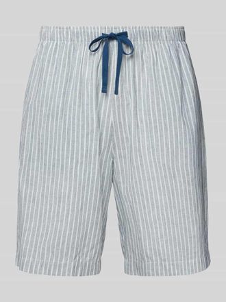 Schiesser Relaxed Fit Pyjama-Shorts mit Leinen-Anteil
