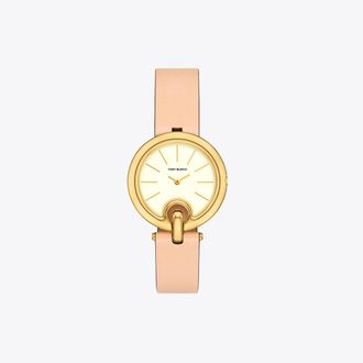 Tory Burch Damen Armbanduhr mit Piercing-Detail