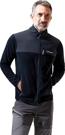 Berghaus Herren Kyberg Polartec Fleece Jacke, zusätzliche Wärme, extra bequem, Schwarz, 3XL
