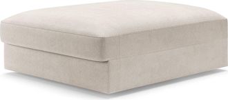 Maison Belfort home24 Polsterhocker Big Beige/Kaschmir Webstoff Palila Modern
