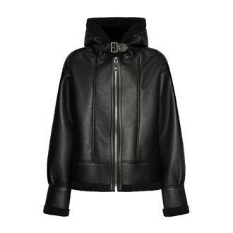 John Richmond Kapuzenjacke aus Kunstleder - - Jackets - Damen - Schwarzk - M