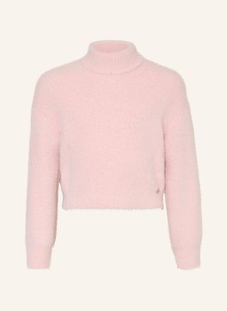 Guess Rollkragenpullover Mit Pailletten rosa