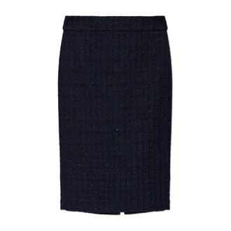 Emporio Armani Lurex Tweed Rock - - Skirts - Damen - Blau - S