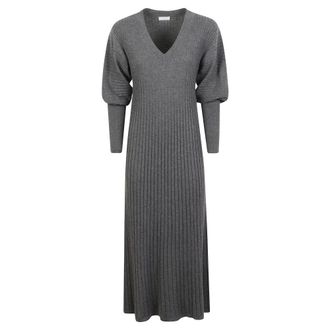 Brunello Cucinelli Robe en maille - Femme - Robes - Gris - Taille: 40 FR