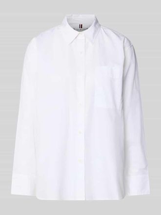 Tommy Hilfiger Regular Fit Langarmbluse aus reiner Baumwolle