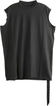 Rick Owens Homme, Tops, Noir, Taille: XL Tarp T-Shirt