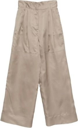 Alberta Ferretti Femme, Pantalons, Vert, Taille: 40 FR Wide Pantalons