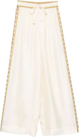 Zimmermann Femme, Pantalons, Beige, Taille: 38 FR Luna Retro Track Pant